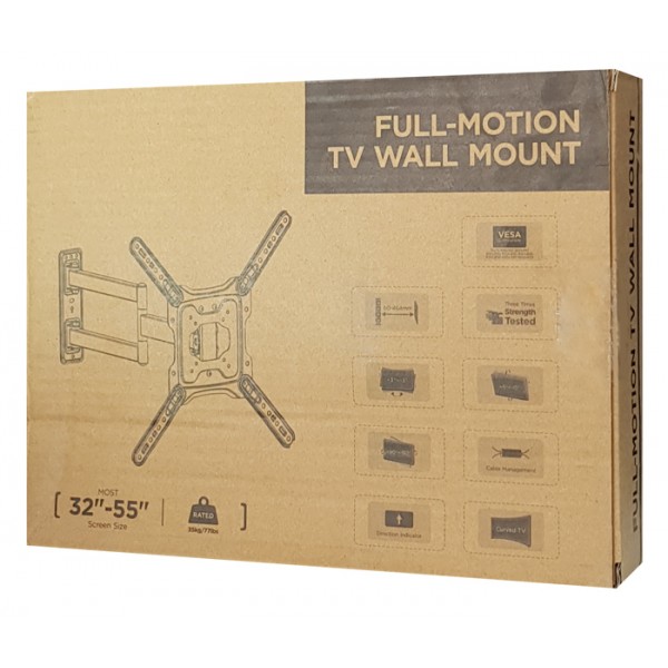 BRATECK επιτοίχια βάση LPA69-443A, για οθόνη 32"-55", 35kg