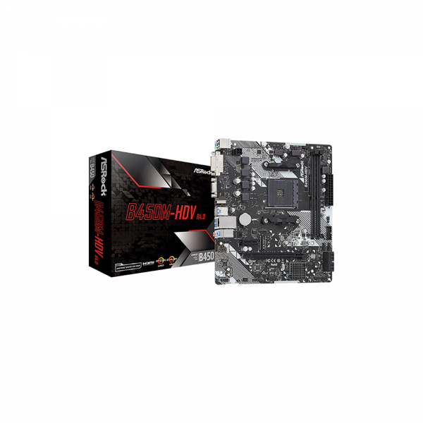 ASRock B450M HDV R4.0 Motherboard Micro ATX με AMD AM4 Socket - Gnet.gr